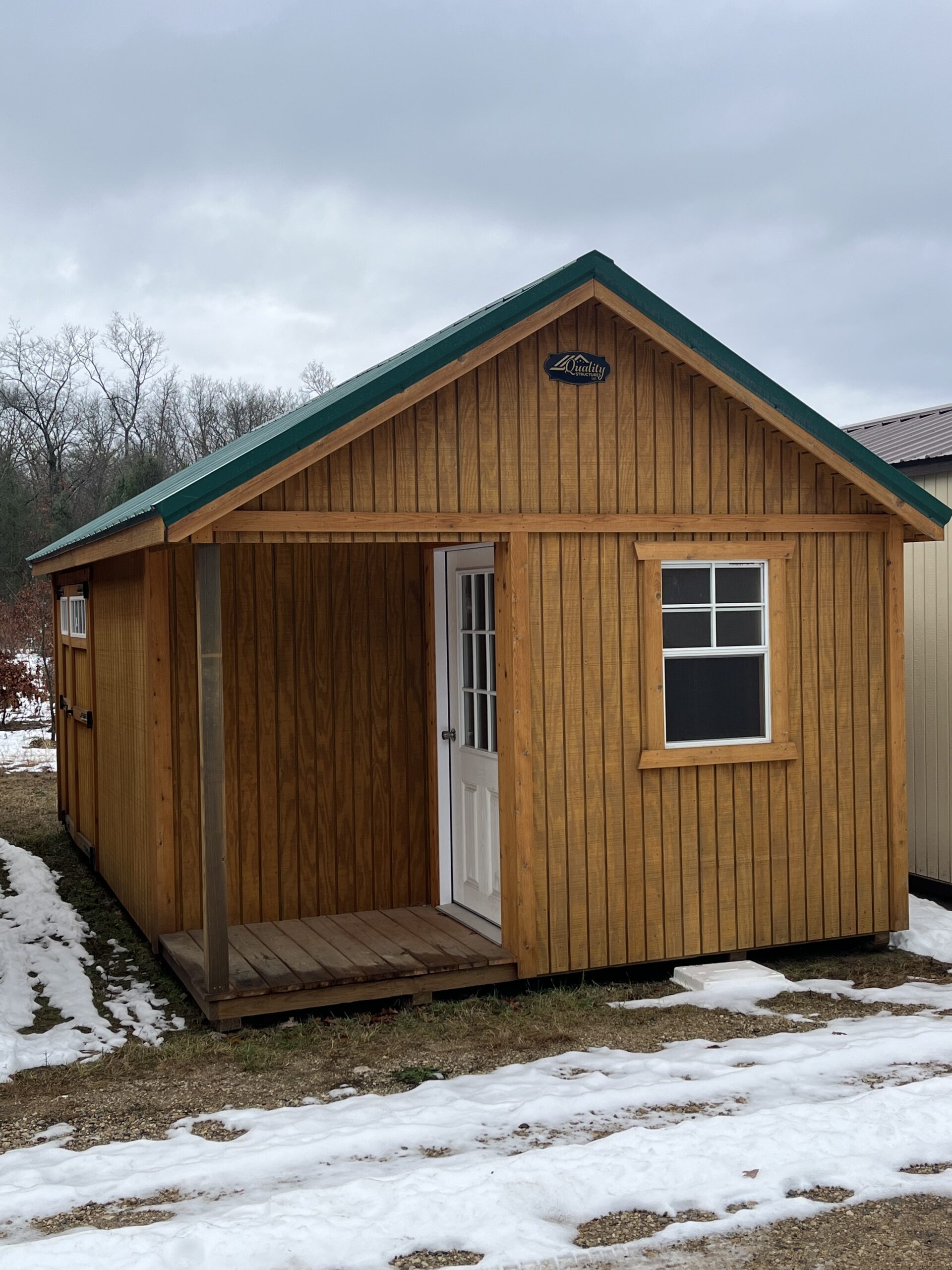12x20 Deluxe Side porch cabin - Quality Structures